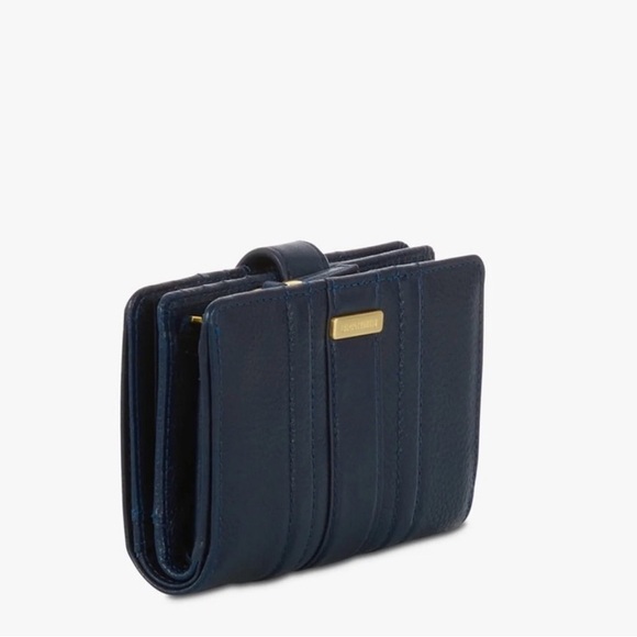 Brahmin | Bags | Nwot Brahmin Hannah Wallet Anchor Mystic Navy Blue ...